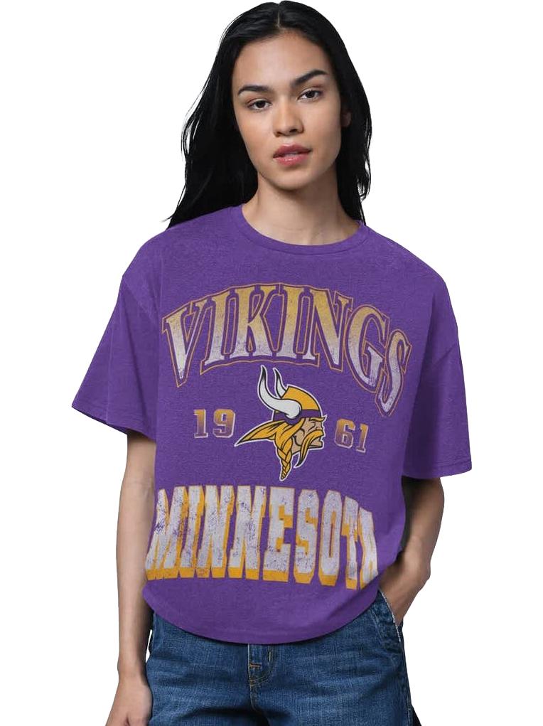 STARTER Minnesota Vikings Oversized Hall of Fame T-Shirt by Starter